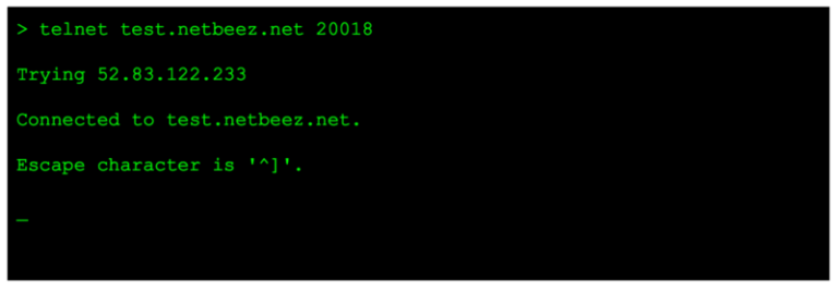 How to use telnet to test connectivity to TCP ports