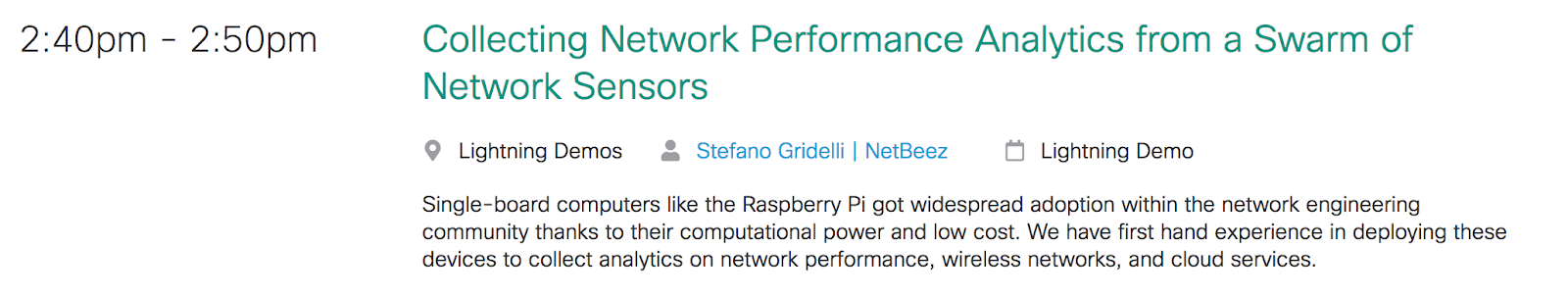 NetBeez Presents at Cisco DevNet Create 2019