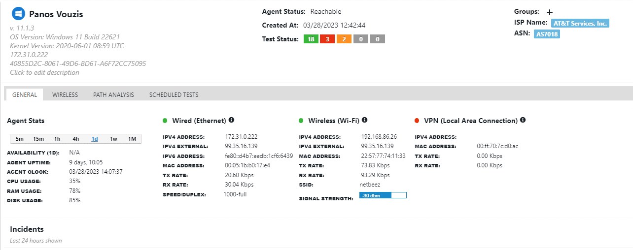 RingCentral Monitoring with NetBeez