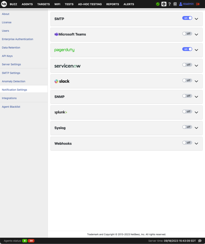 NetBeez Version 13.0: Revamped Integrations